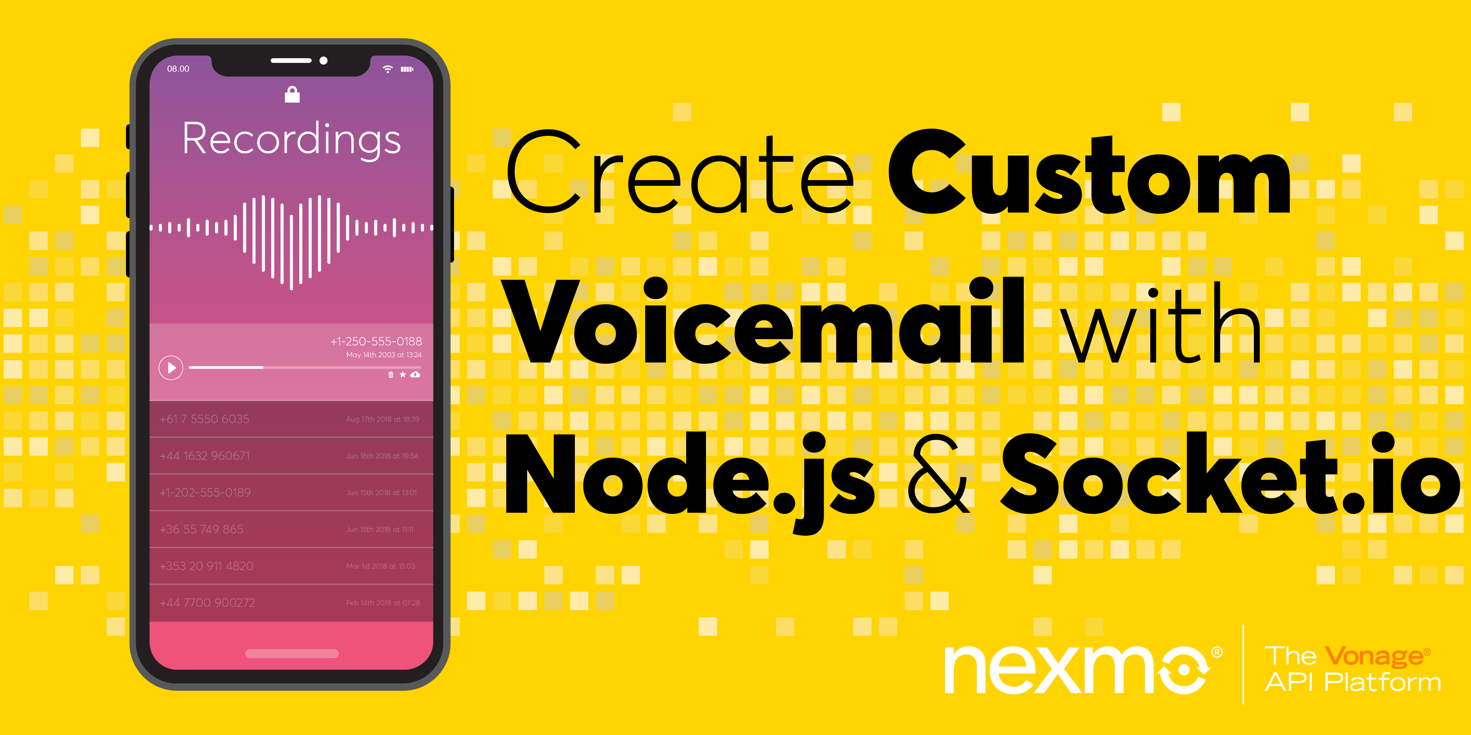 Create Custom Voicemail With Node js Express And Socket io
